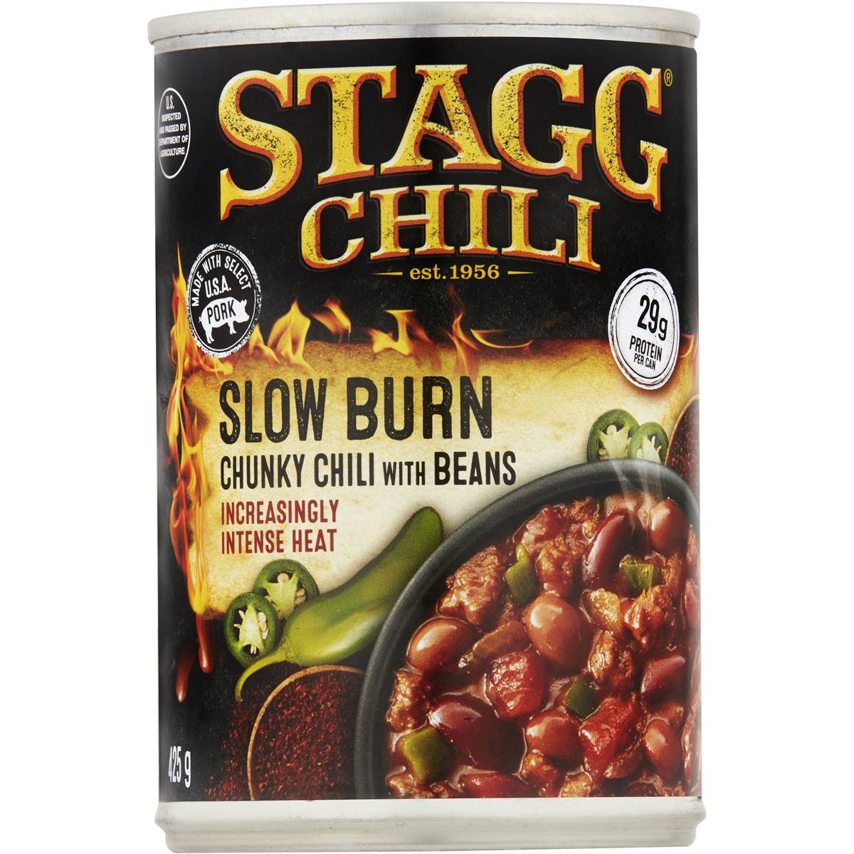 Stagg Chili Slow Burn Chunky Chili With Beans 425g | Woolworths