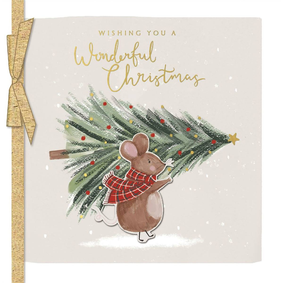 John Sands Christmas Card Mouse Carrying Tree Each | Woolworths