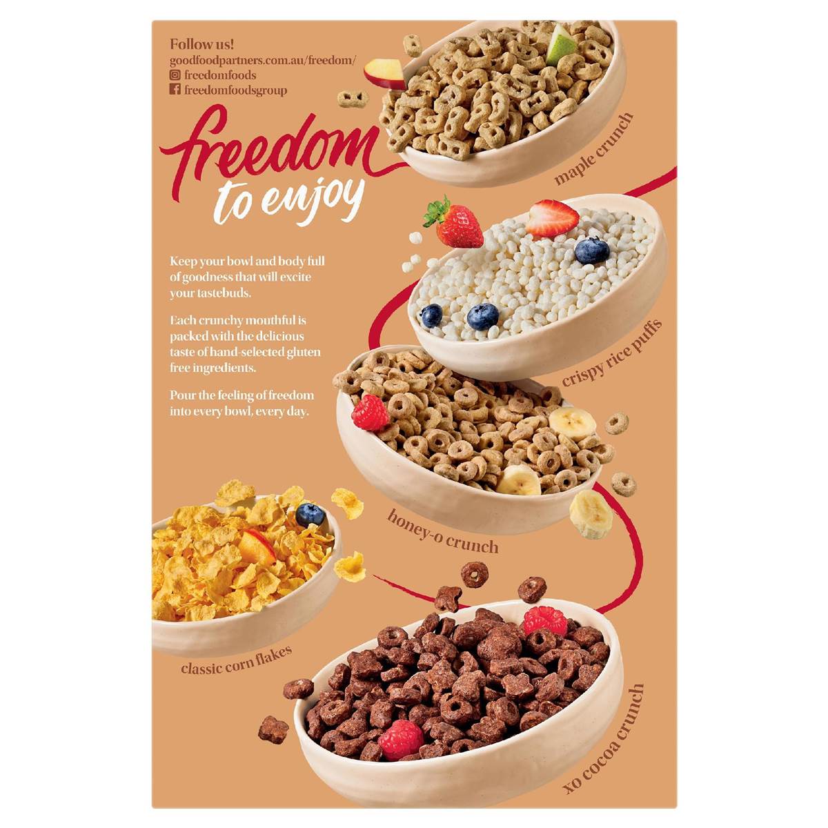 Freedom Classic Maple Crunch Cereal 360g | Woolworths