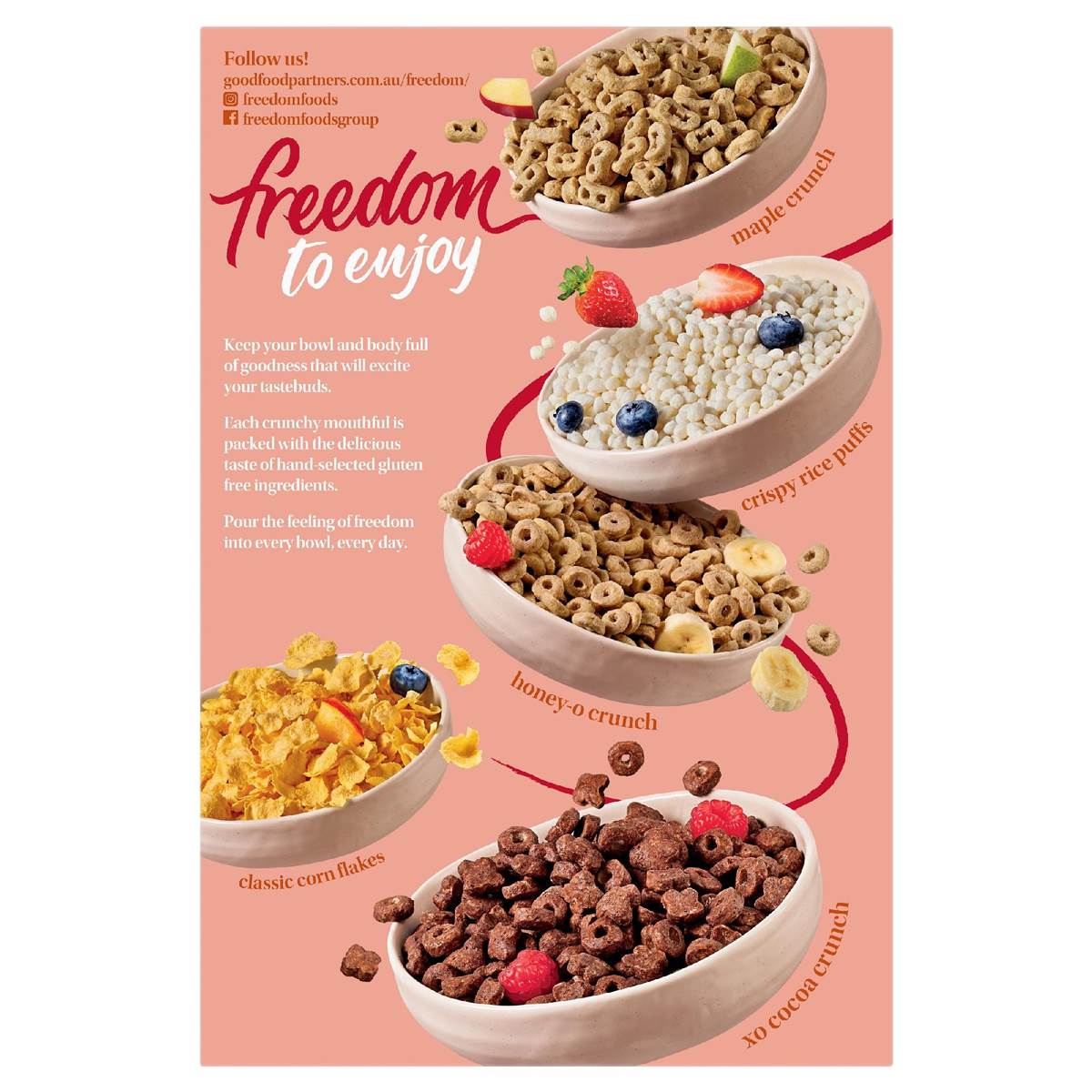 Freedom Classic Honey-o Crunch Cereal 360g | Woolworths