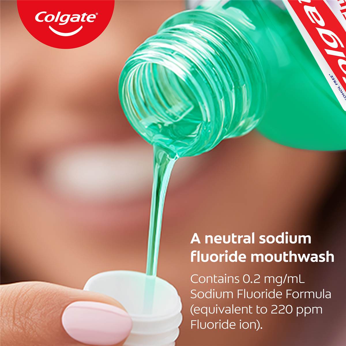 Colgate Mouthwash Mint Neutrafluor 220 Daily Fluoride 473ml | Woolworths