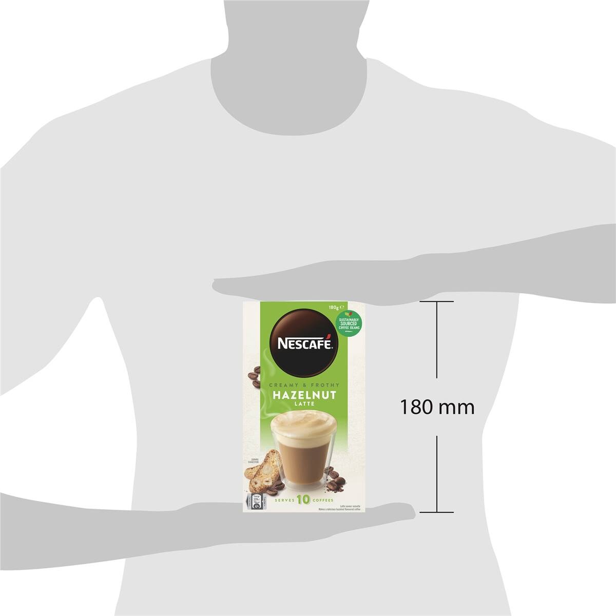 Nescafe Hazelnut Latte Coffee Sachets 10 Pack | Woolworths