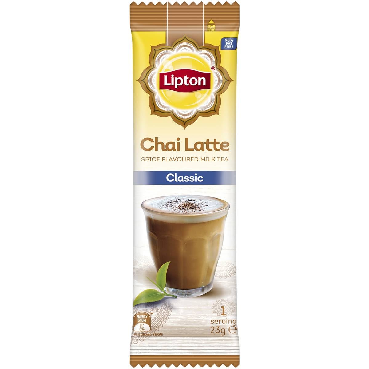 Lipton Chai Tea Instant Latte Regular Sachets 8 Pack | Woolworths