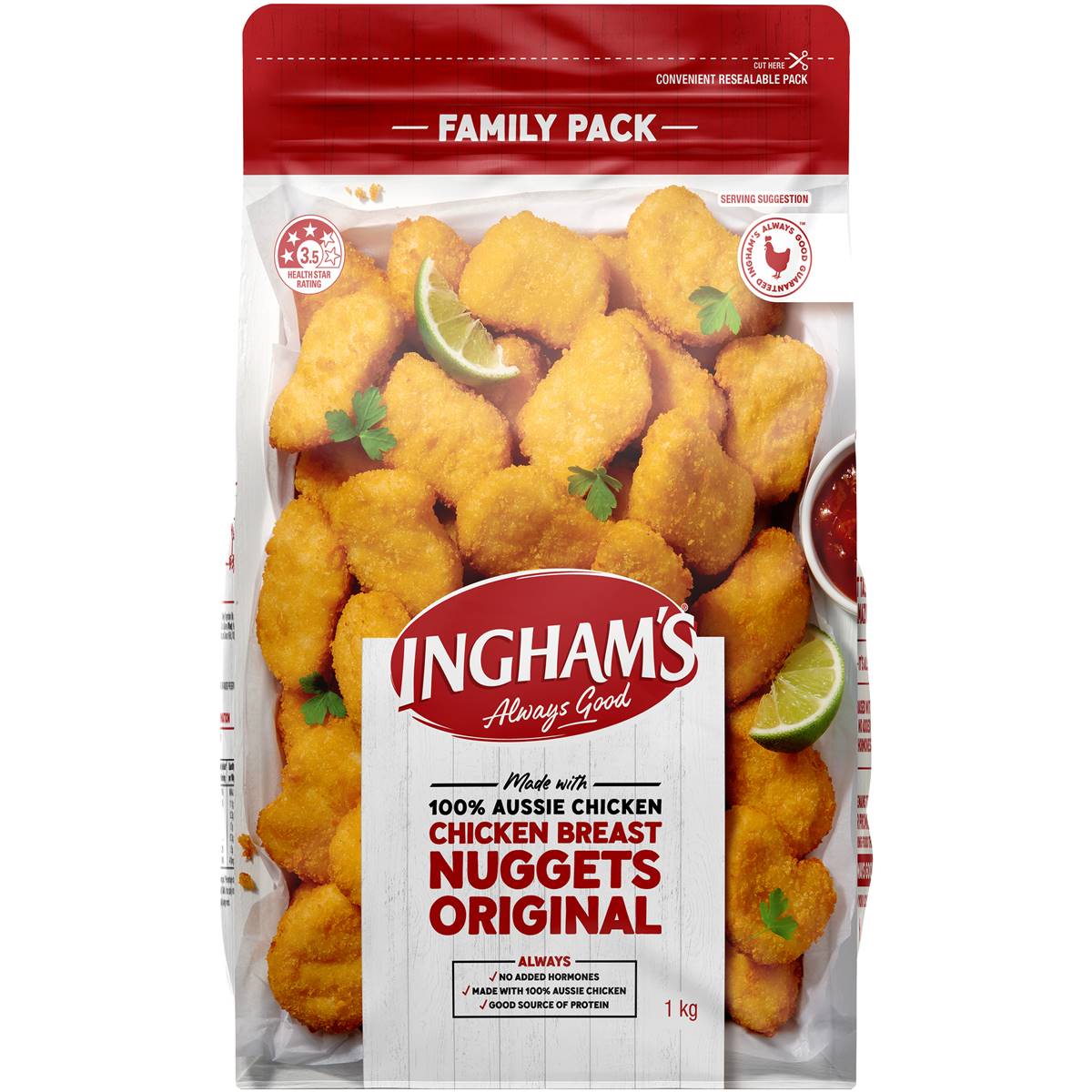 Ingham's Chicken Nuggets Original 1kg | Woolworths