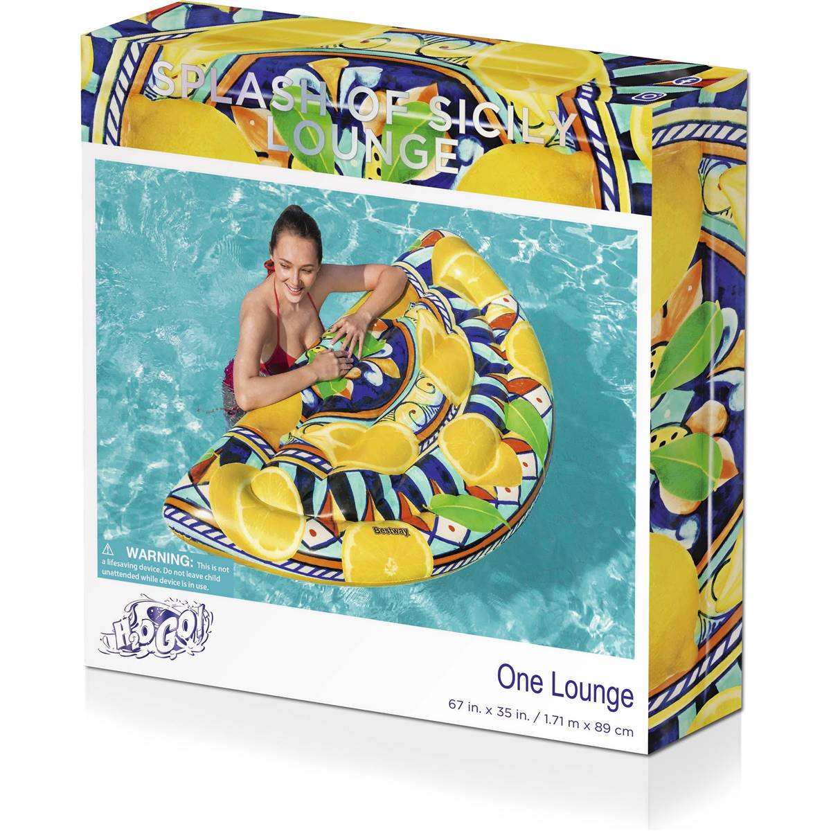 H20 Go Inflatable Lounge Float Assorted Each | Woolworths