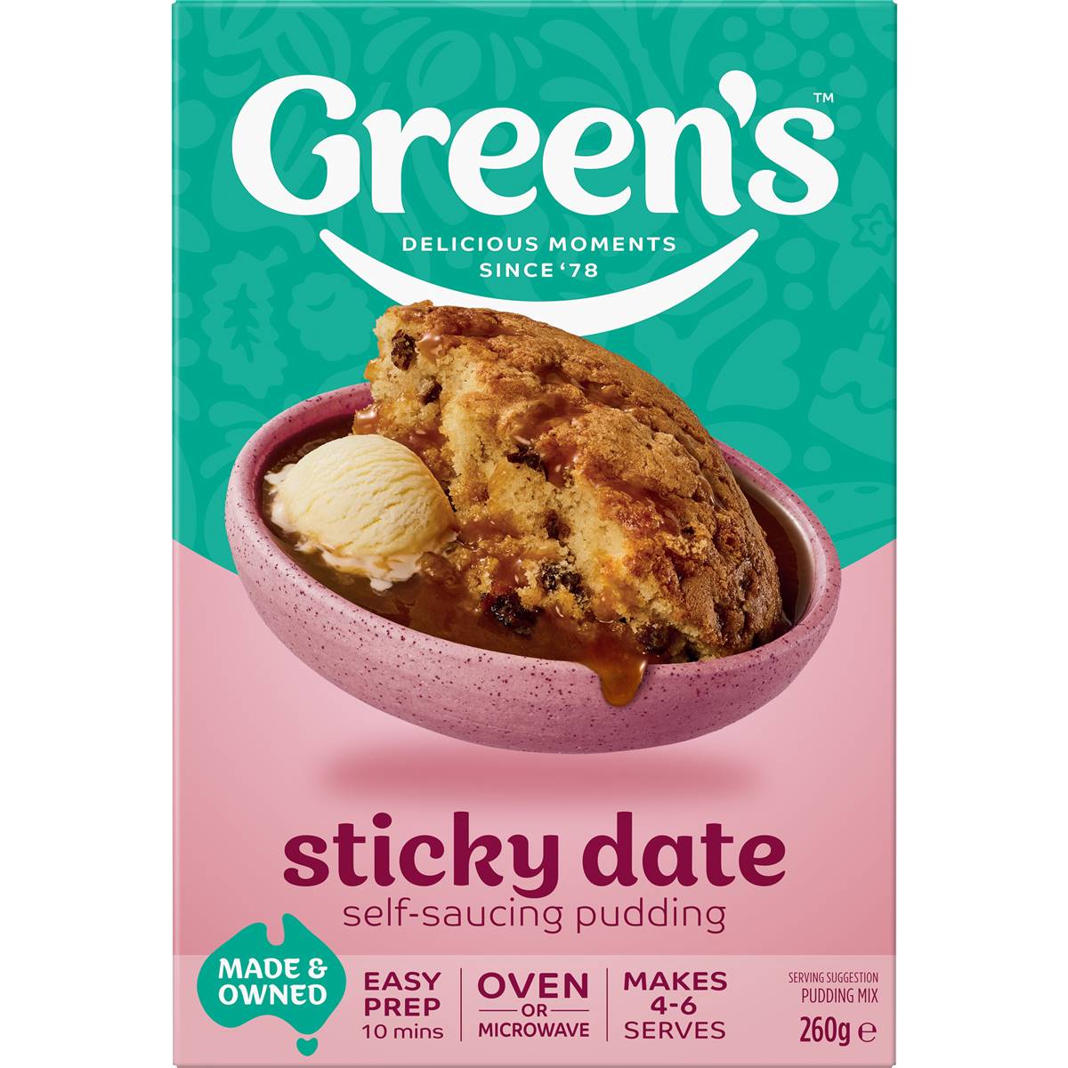 Green's Pudding Traditional Sticky Date 260g | Woolworths
