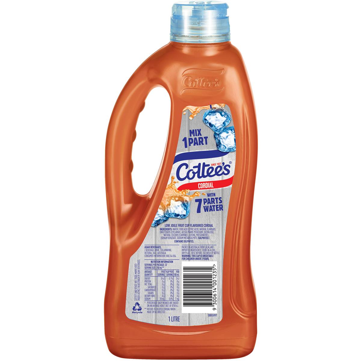 Cottee's Zero Sugar Cordial Fruit Cup Cordial Bottle 1l | Woolworths Cottee's Zero Sugar Cordial Fruit Cup Cordial Bottle 1l | Woolworths