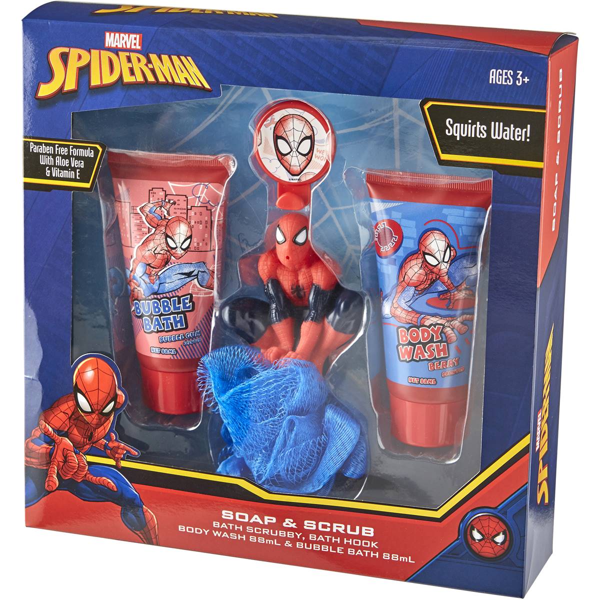 Marvel Soap & Scrub Set Spiderman Gift Set Each | Woolworths