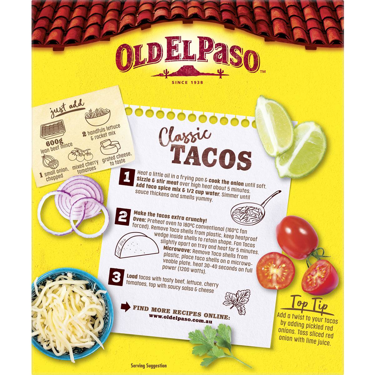 Old El Paso Stand 'n Stuff Taco Kit Mexican Style 295g | Woolworths