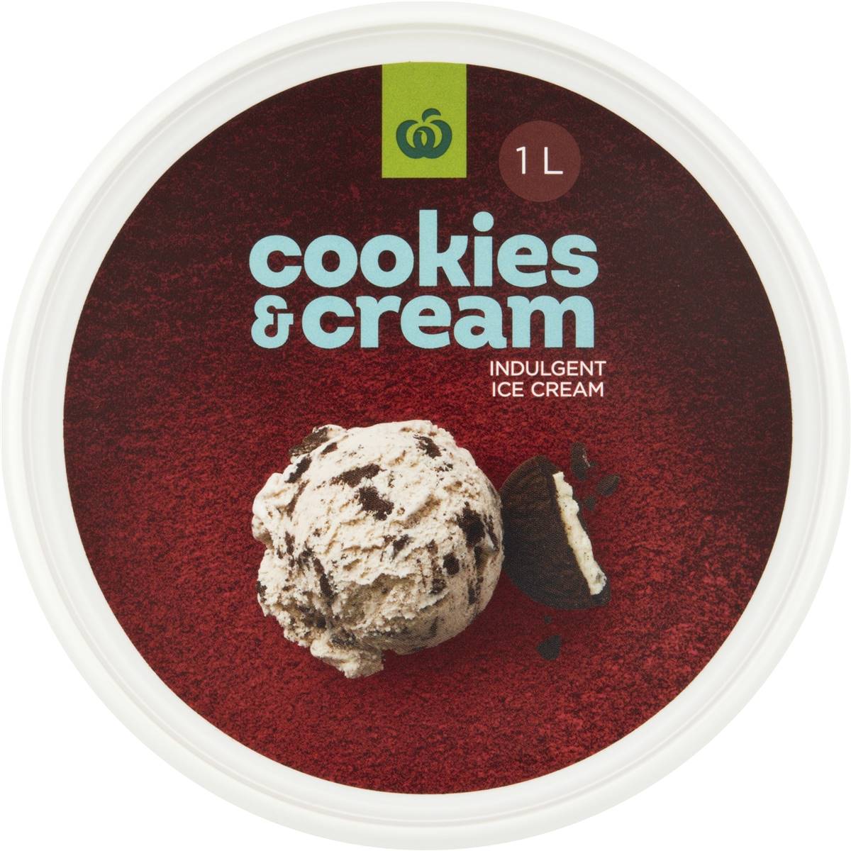 Woolworths Ice Cream Cookies & Cream 1l | Woolworths
