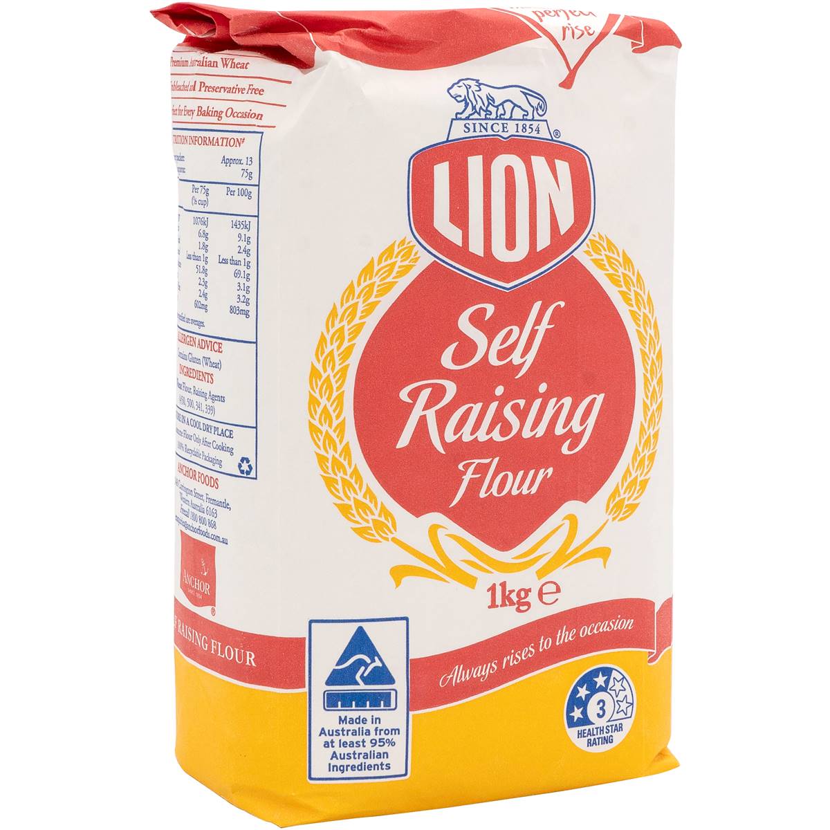 Lion Self Raising Flour 1kg | Woolworths
