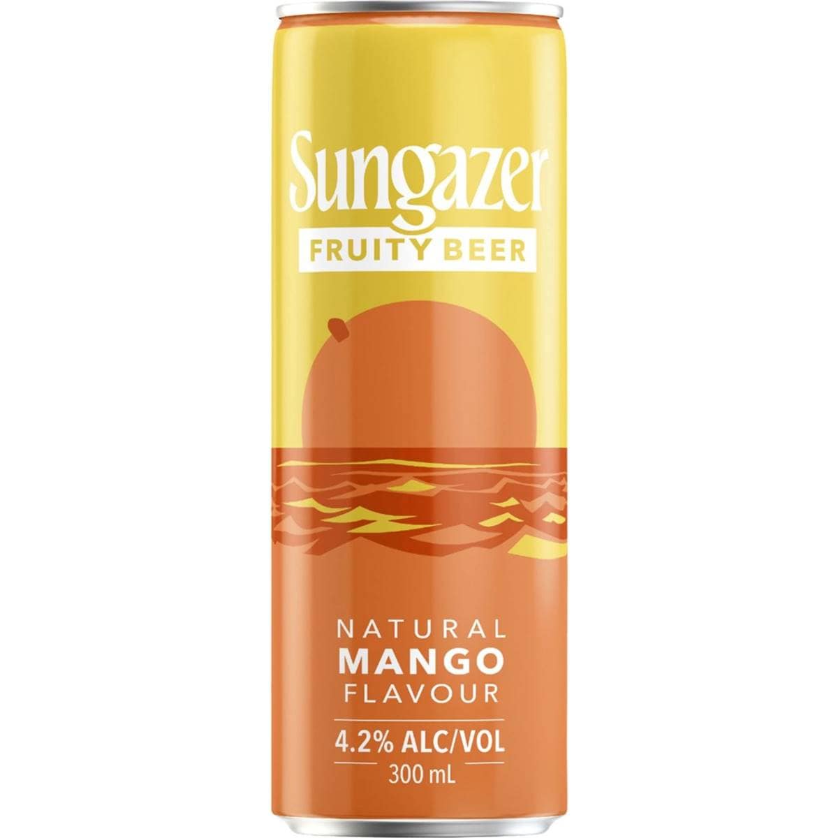 Sungazer Fruity Beer Natural Mango Flavour Can 300ml | Woolworths
