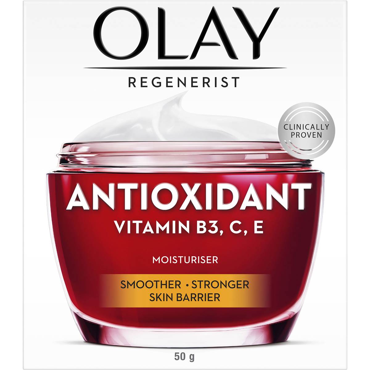 Olay Regenerist Antioxidant Vitamin B3 C & E Moisturiser Cream 50g | Woolworths