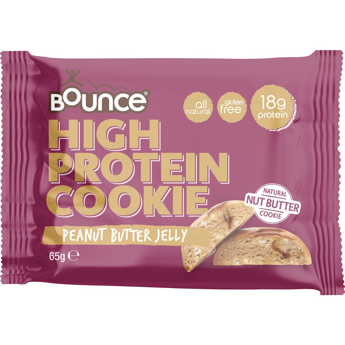 Bounce High Protein Peanut Butter Jelly Cookie 65g | Woolworths