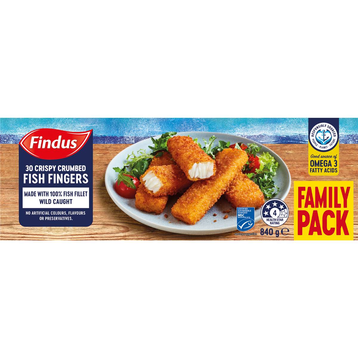 Findus Crumbed Fish Fingers 840g | Woolworths