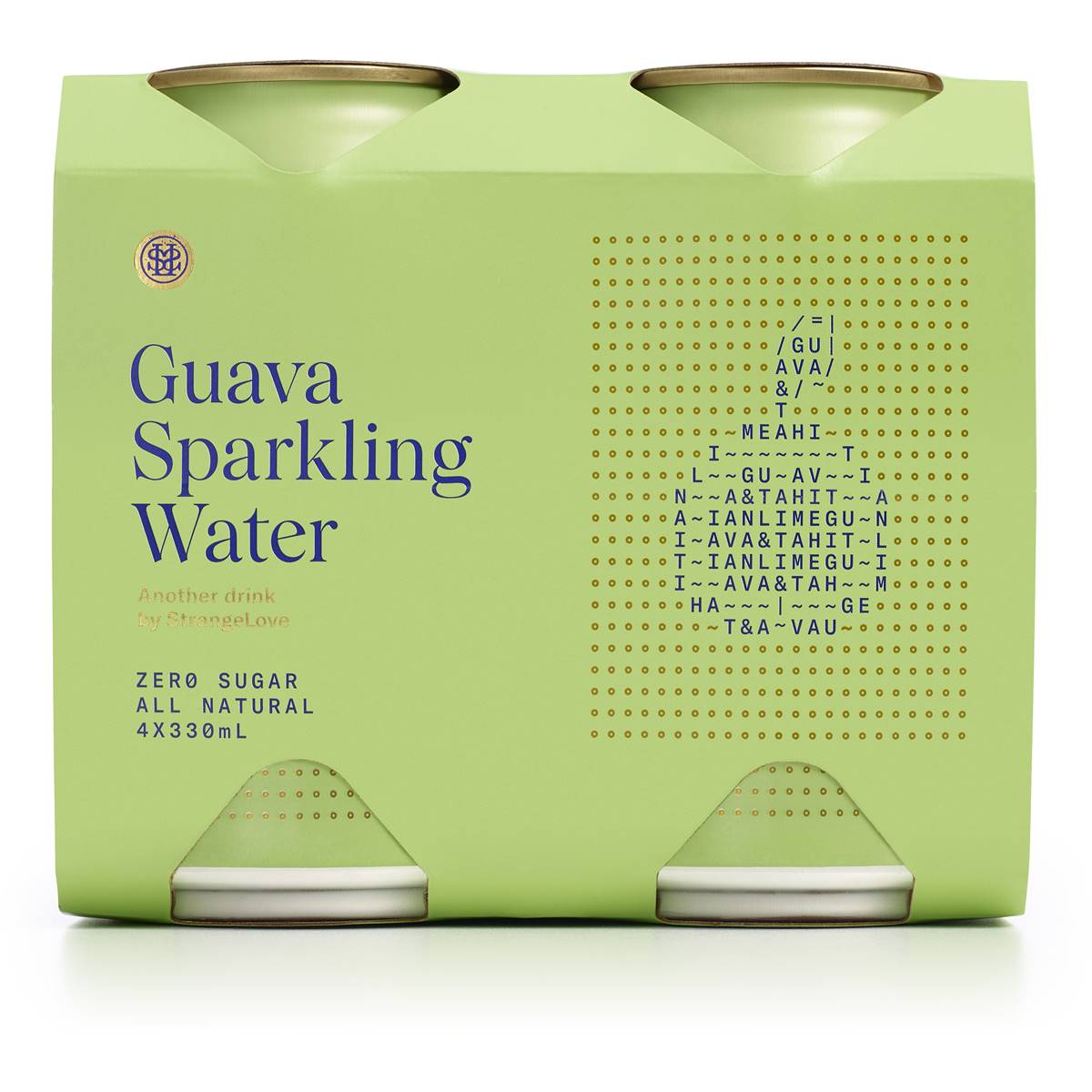 Strangelove Guava Sparkling Water Zero Sugar All Natural Cans 4 X330ml ...