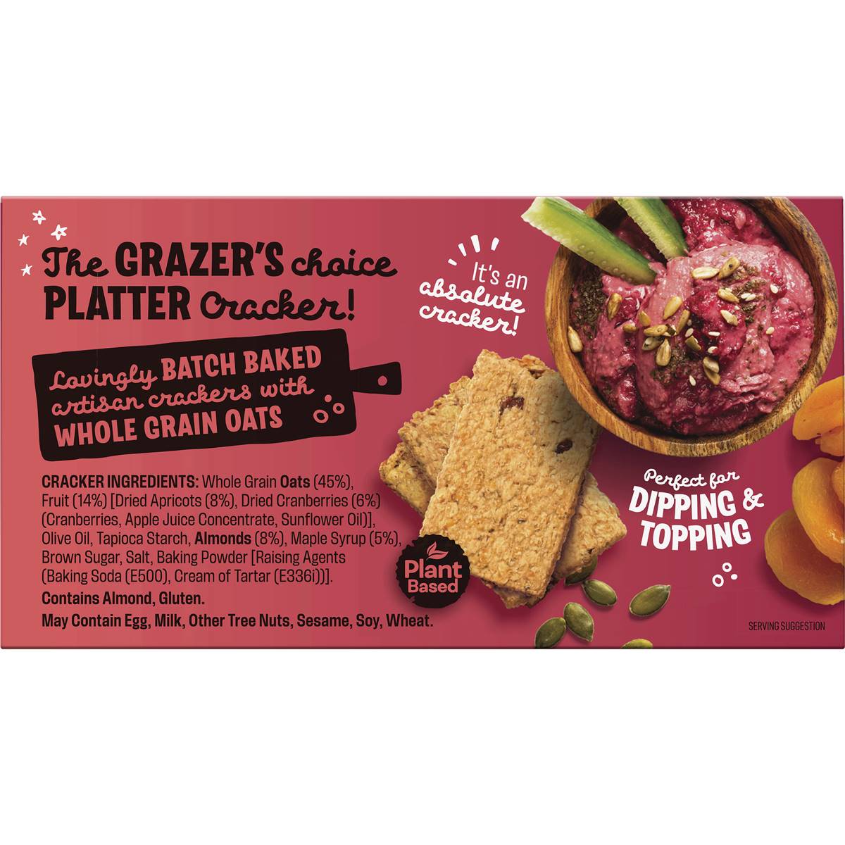 180 Degrees Cranberry & Oat Crackers With Maple & Apricot 110g | Woolworths