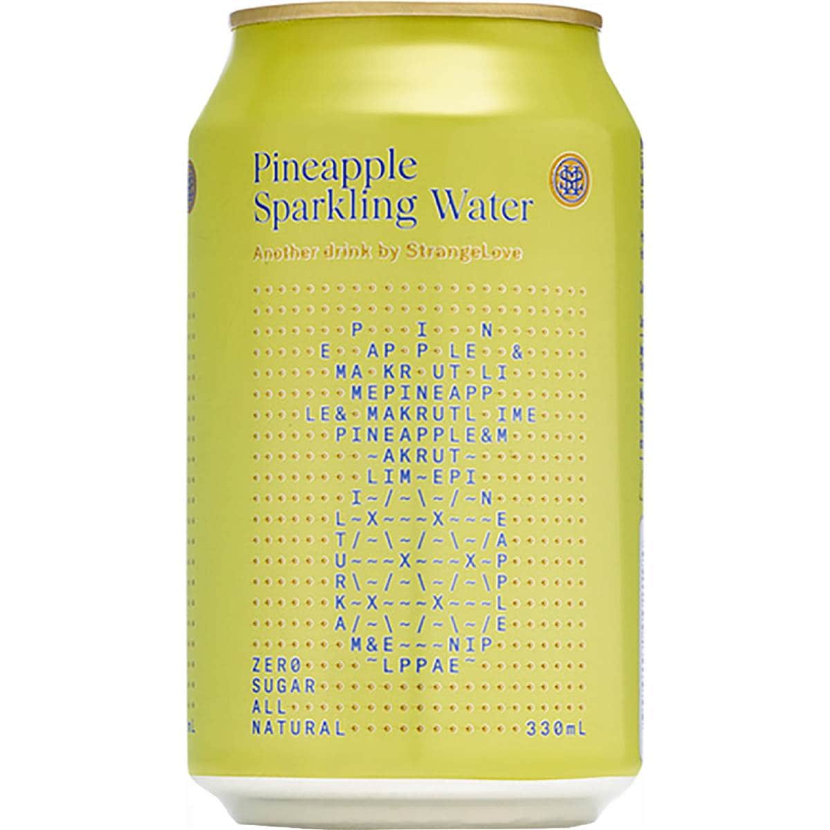 Strangelove Pineapple Sparkling Water Zero Sugar All Natural Cans 4 ...