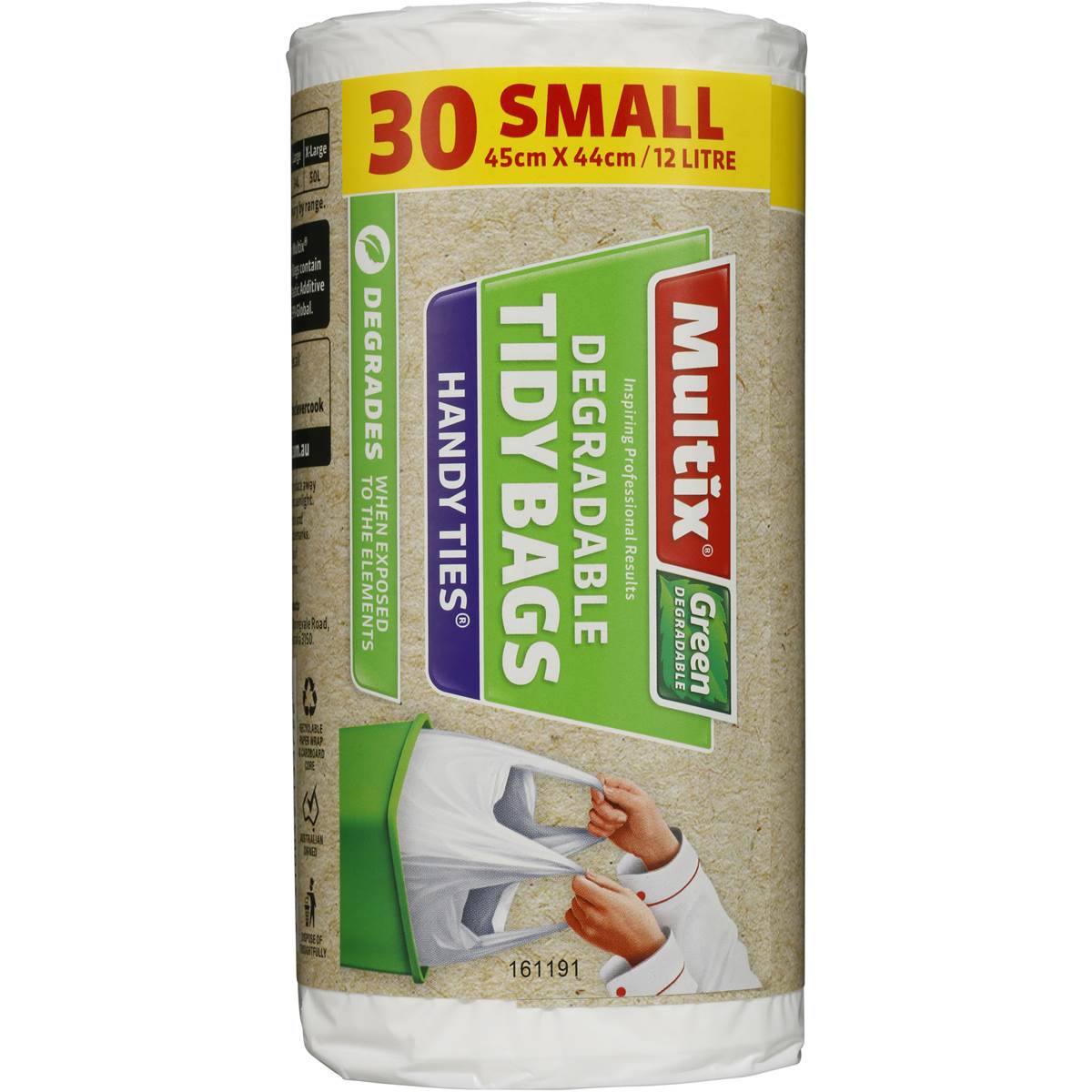 Multix Kitchen Tidy Bags Small Degradable 45cmx44cm 30pk | Woolworths