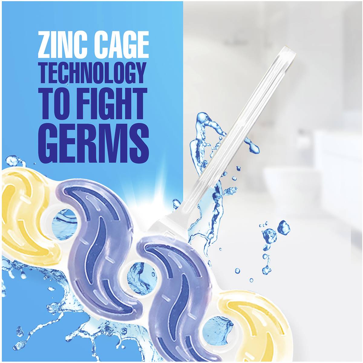 Harpic Hygiene Power Toilet Cleaner Zinc Cage Citrus 2 Pack | Woolworths