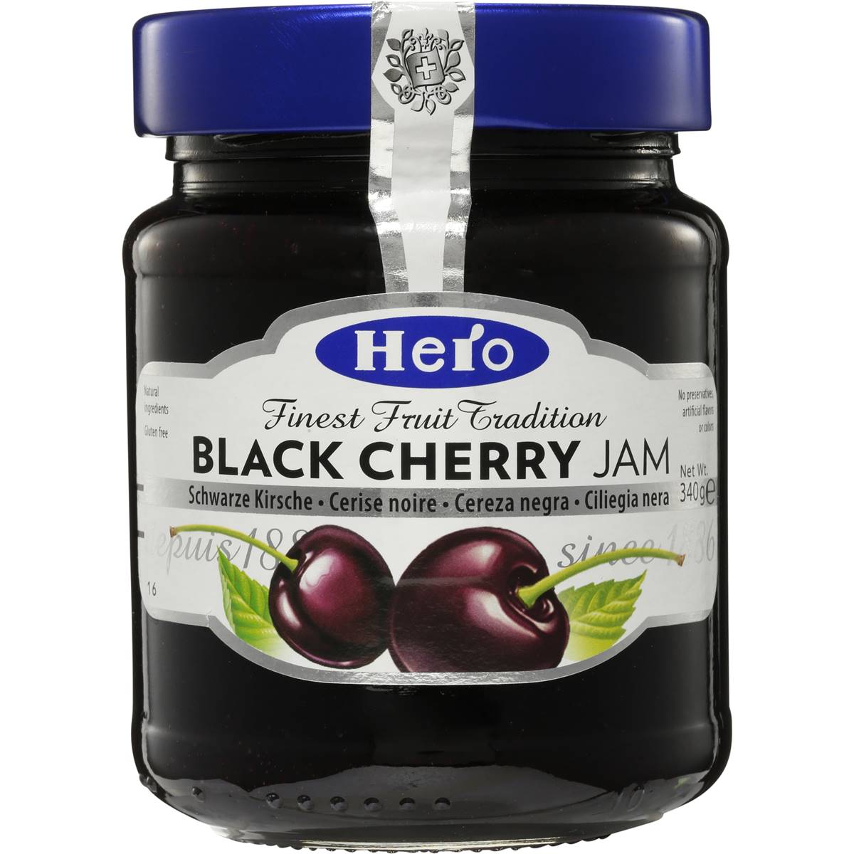 Hero Jam Swiss Blackcherry 340g | Woolworths
