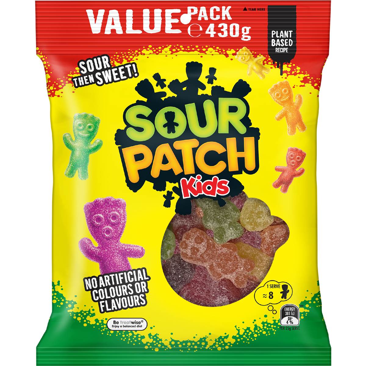 Sour Patch Kids Lollies Value Pack 430g | Woolworths