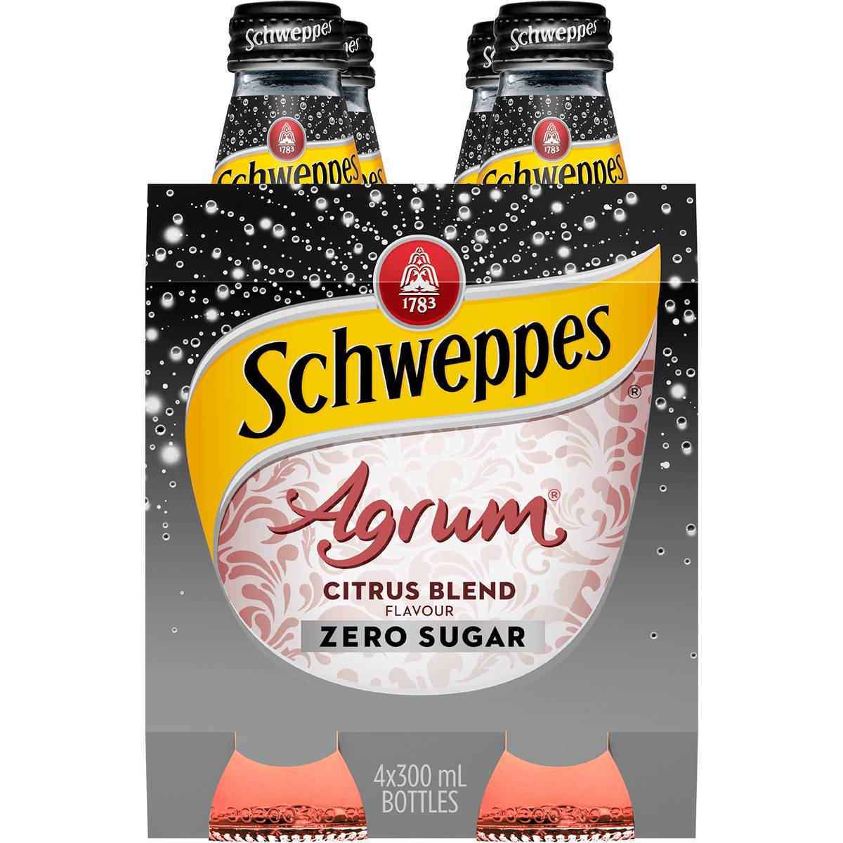 Schweppes Zero Sugar Agrum Citrus Blend Soft Drink Bottles Multipack ...