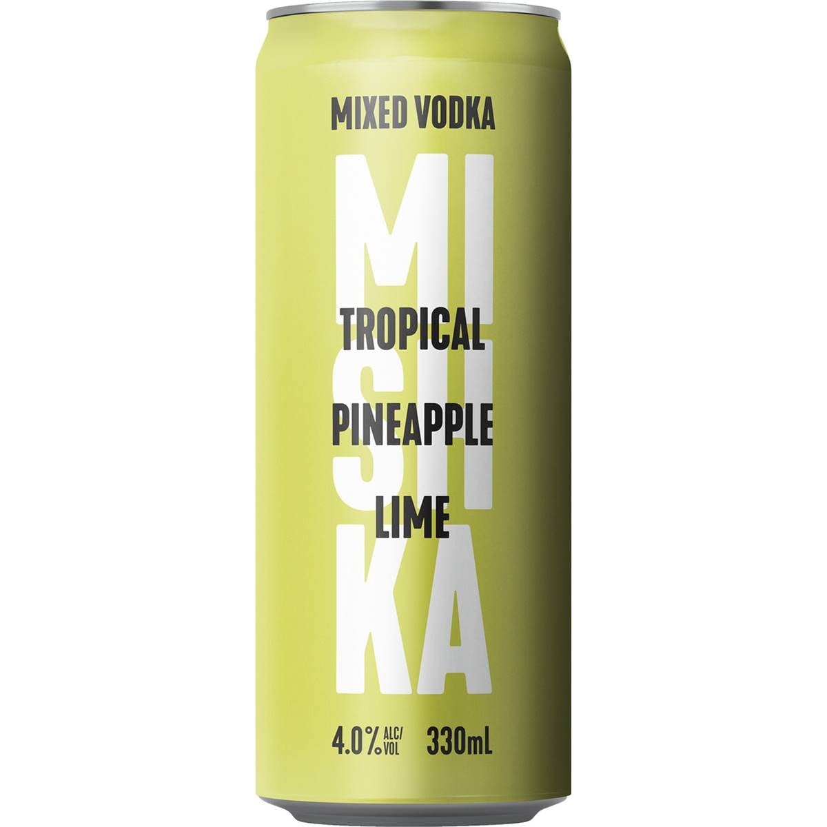 Mishka Tropical Pineapple Lime With Vodka Can 330ml | Woolworths
