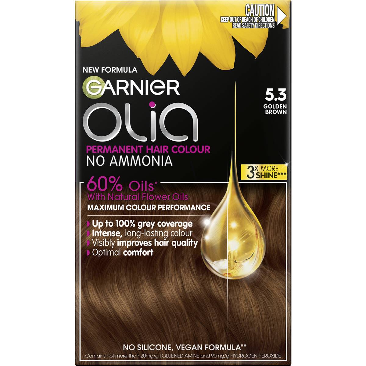 Garnier Olia Permanent Hair Colour Golden Brown Each | Woolworths