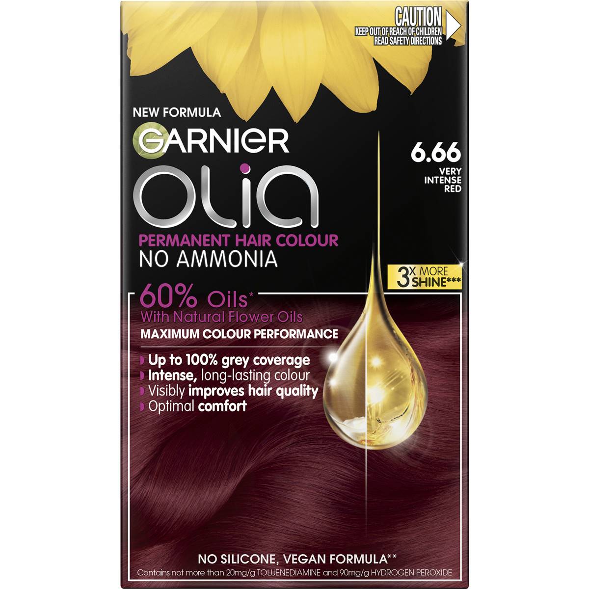 Garnier Olia Permanent Hair Colour Very Intense Red Each | Woolworths