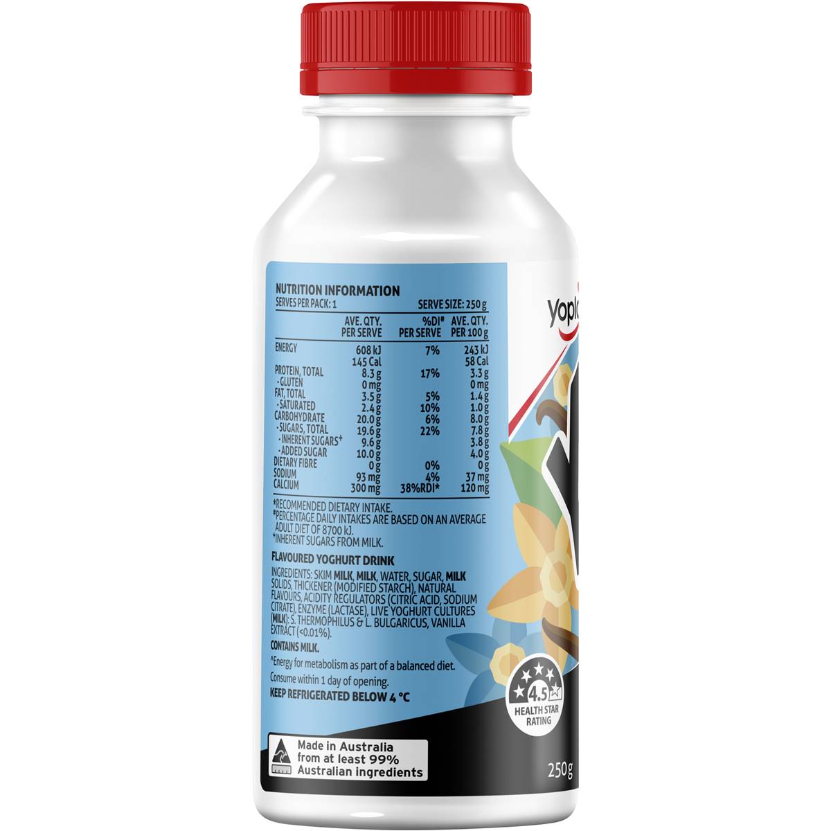 Yoplait Yop 2 Go Vanilla Yoghurt Drink 250g | Woolworths Yoplait Yop 2 Go Vanilla Yoghurt Drink 250g | Woolworths