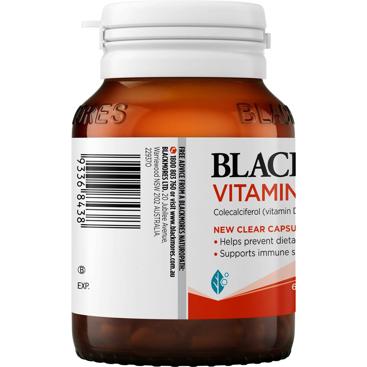 Blackmores Vitamin D3 1000Iu Bone Health Immunity 200 Capsules at ...