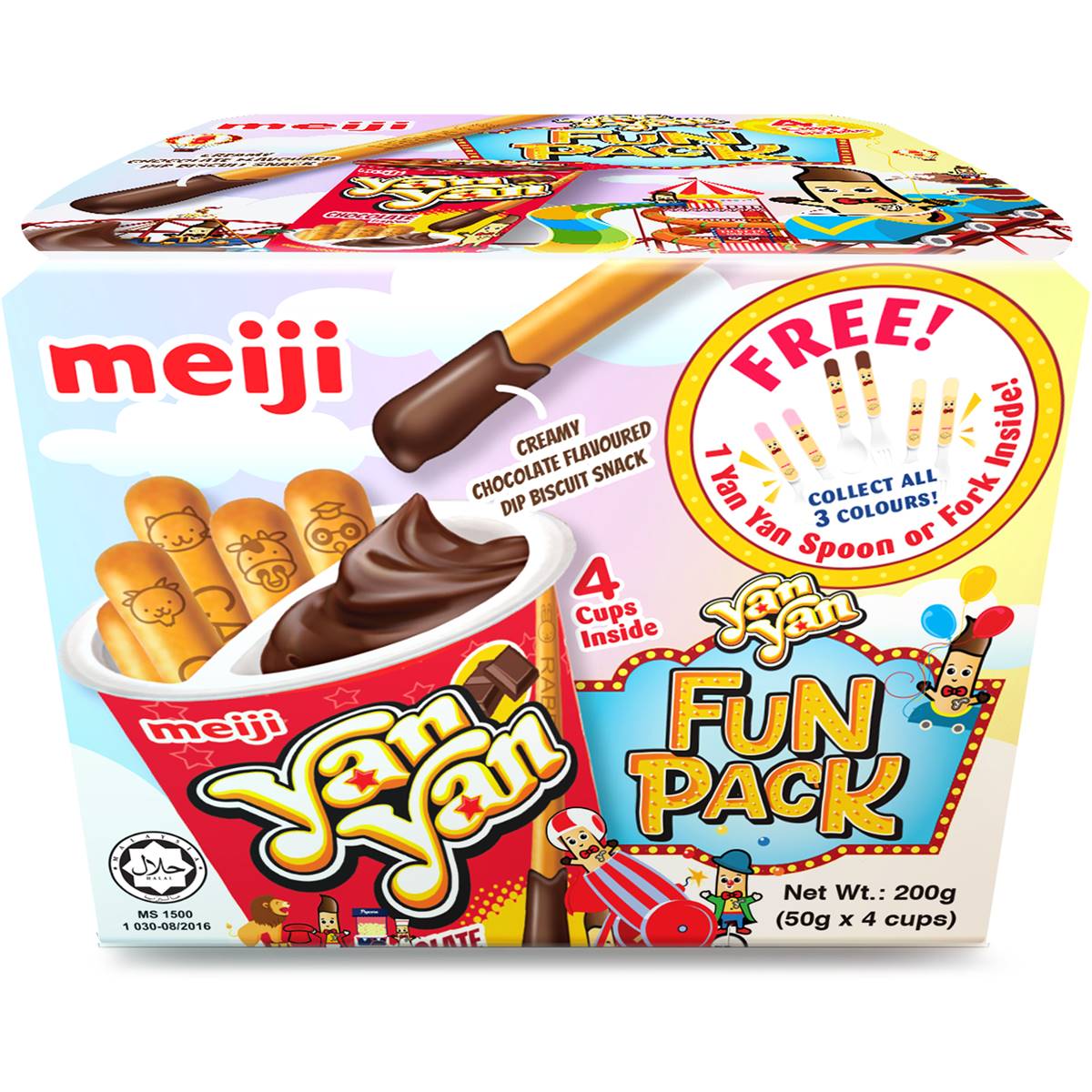 Meiji Yan Yan Chocolate Fun Pack 200g | Woolworths