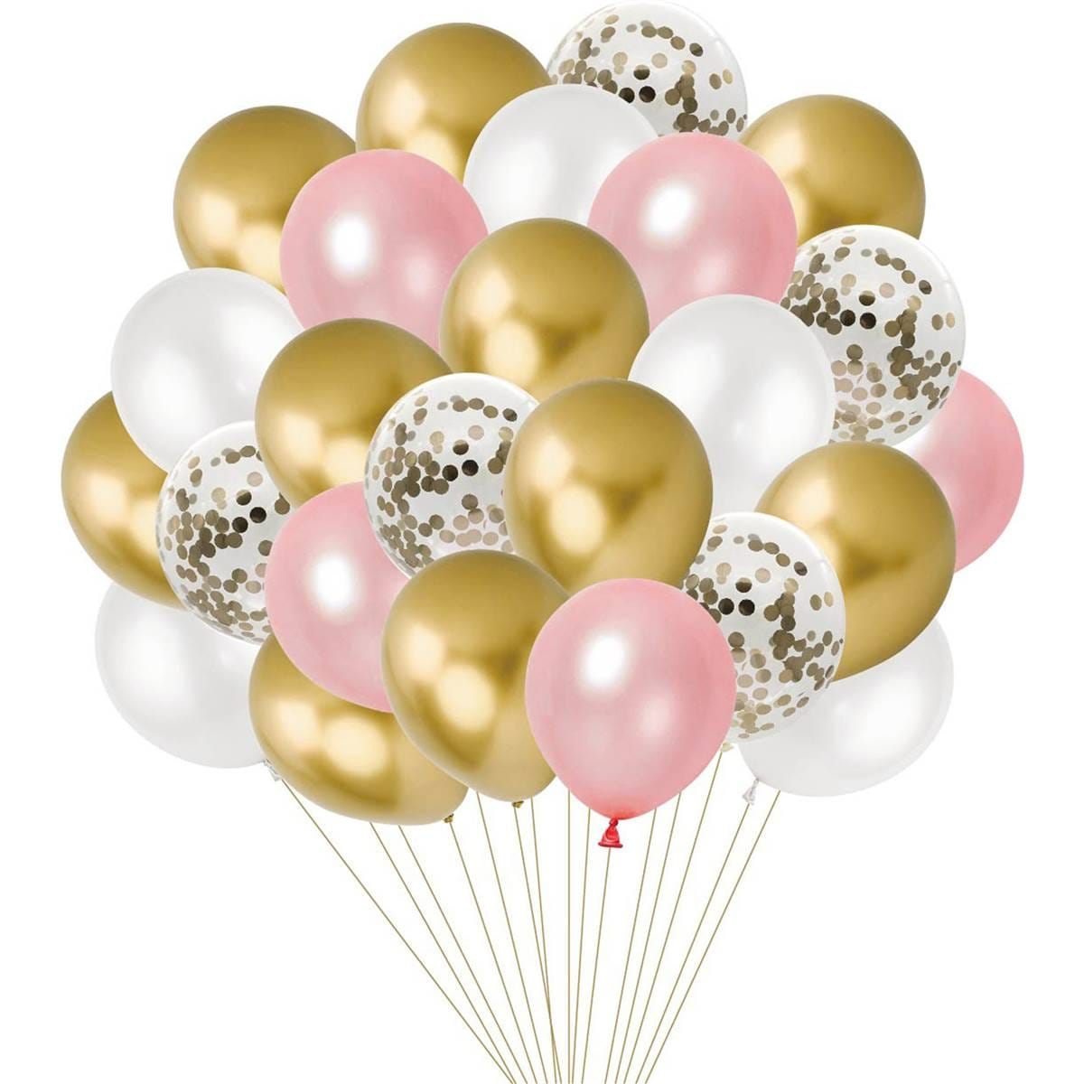 Whiz Pop Bang Confetti Balloon Kit Blush 5 Pack | Woolworths