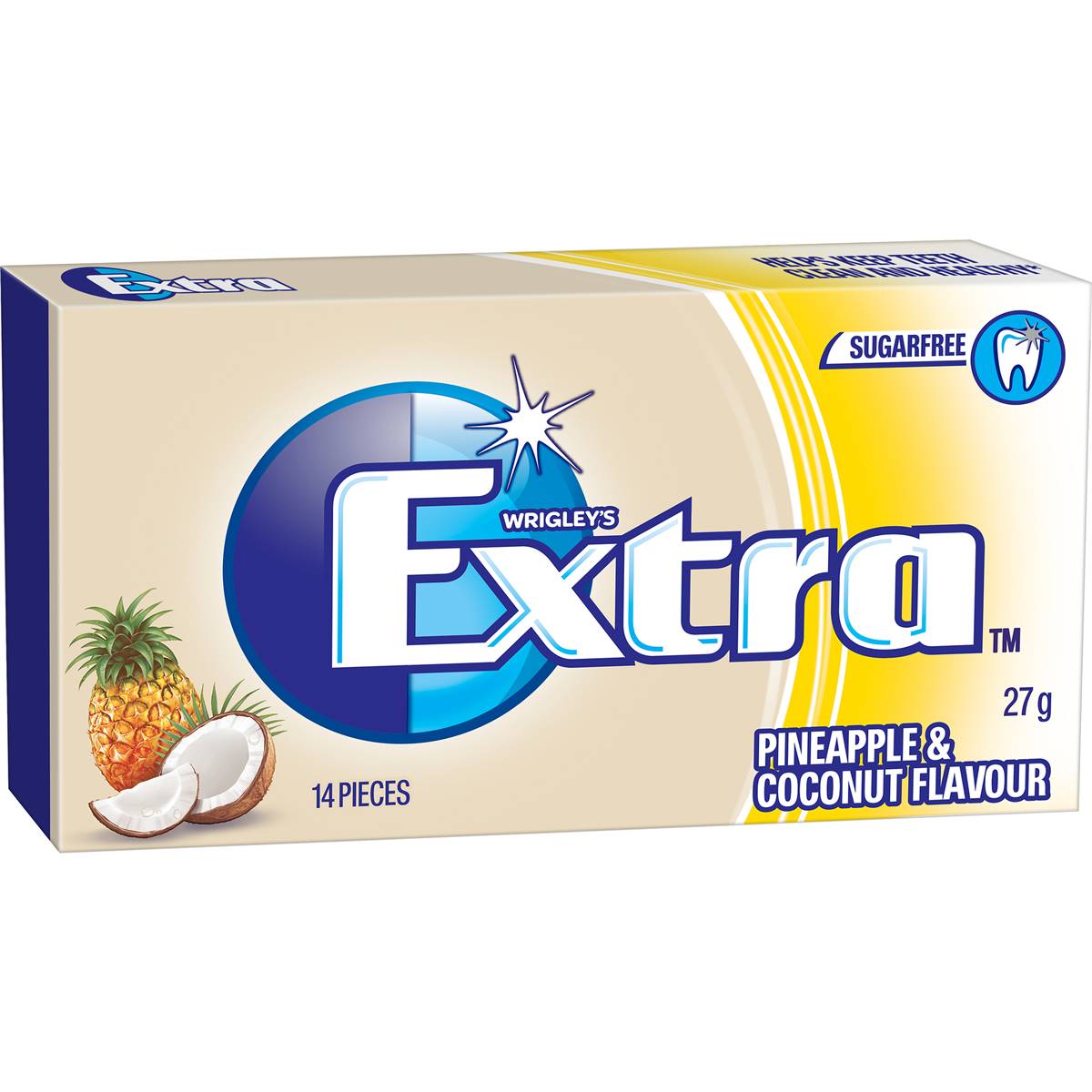 Extra Pineapple And Coconut Sugarfree Chewing Gum 14 Pack Woolworths Extra Pineapple And Coconut Sugarfree Chewing Gum 14 Pack Woolworths