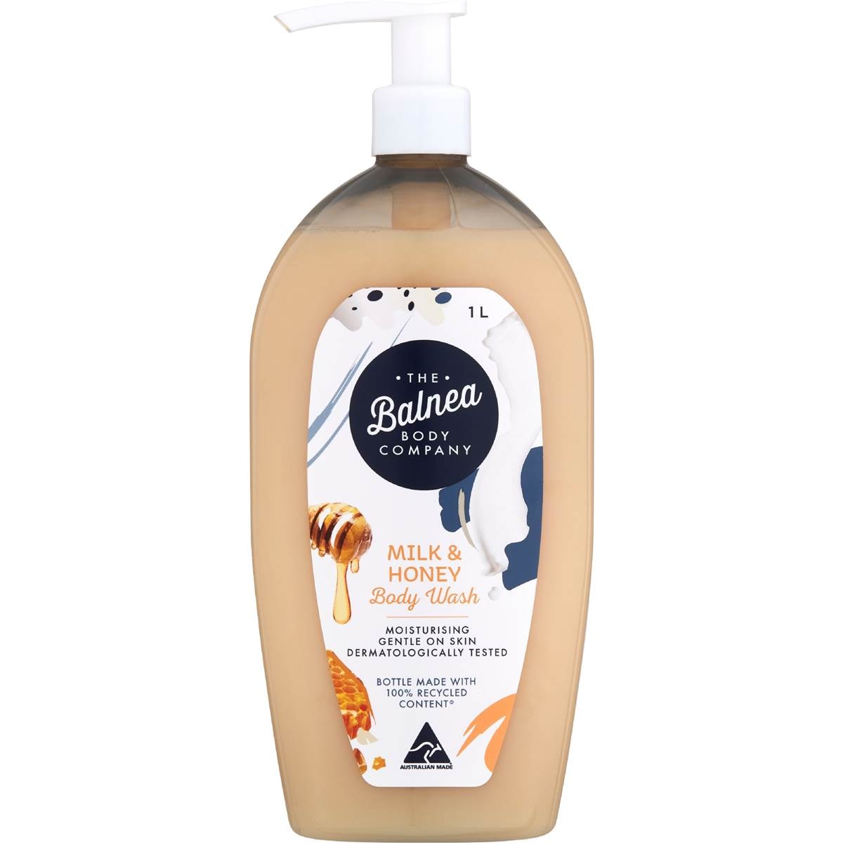 Balnea Milk & Honey Body Wash 1l | Woolworths