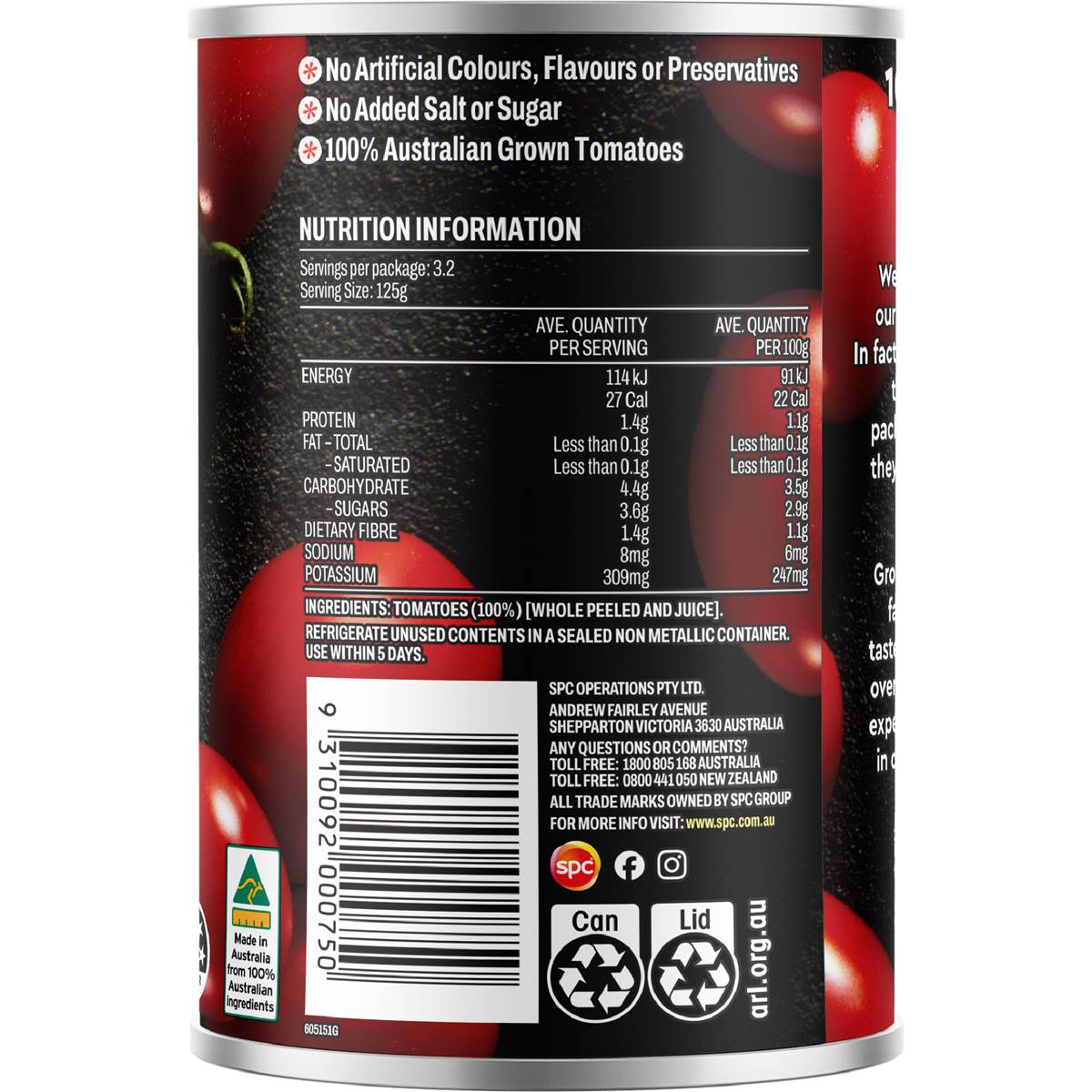 Ardmona Whole Peeled Vine Ripened Tomatoes 400g | Woolworths
