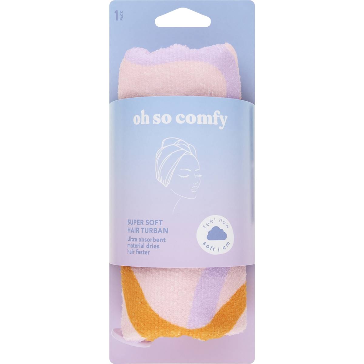 Oh So Comfy Super Soft Hair Turban Each | Woolworths