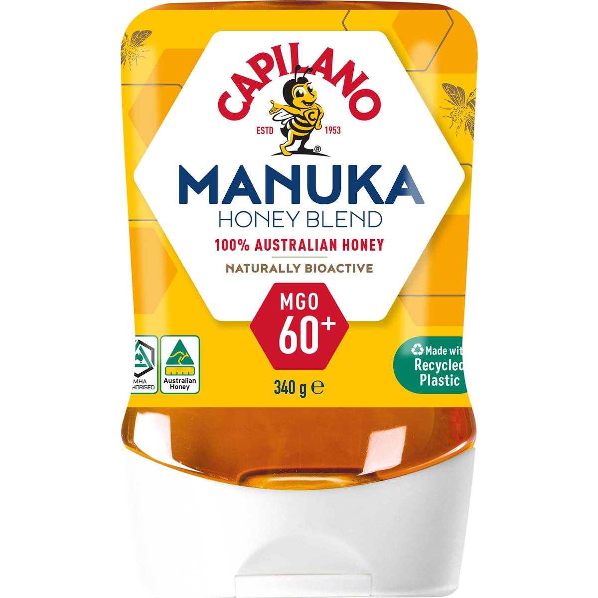 Capilano Mgo 60+ Manuka Honey Active Manuka Mgo60+ Squeeze 340g ...