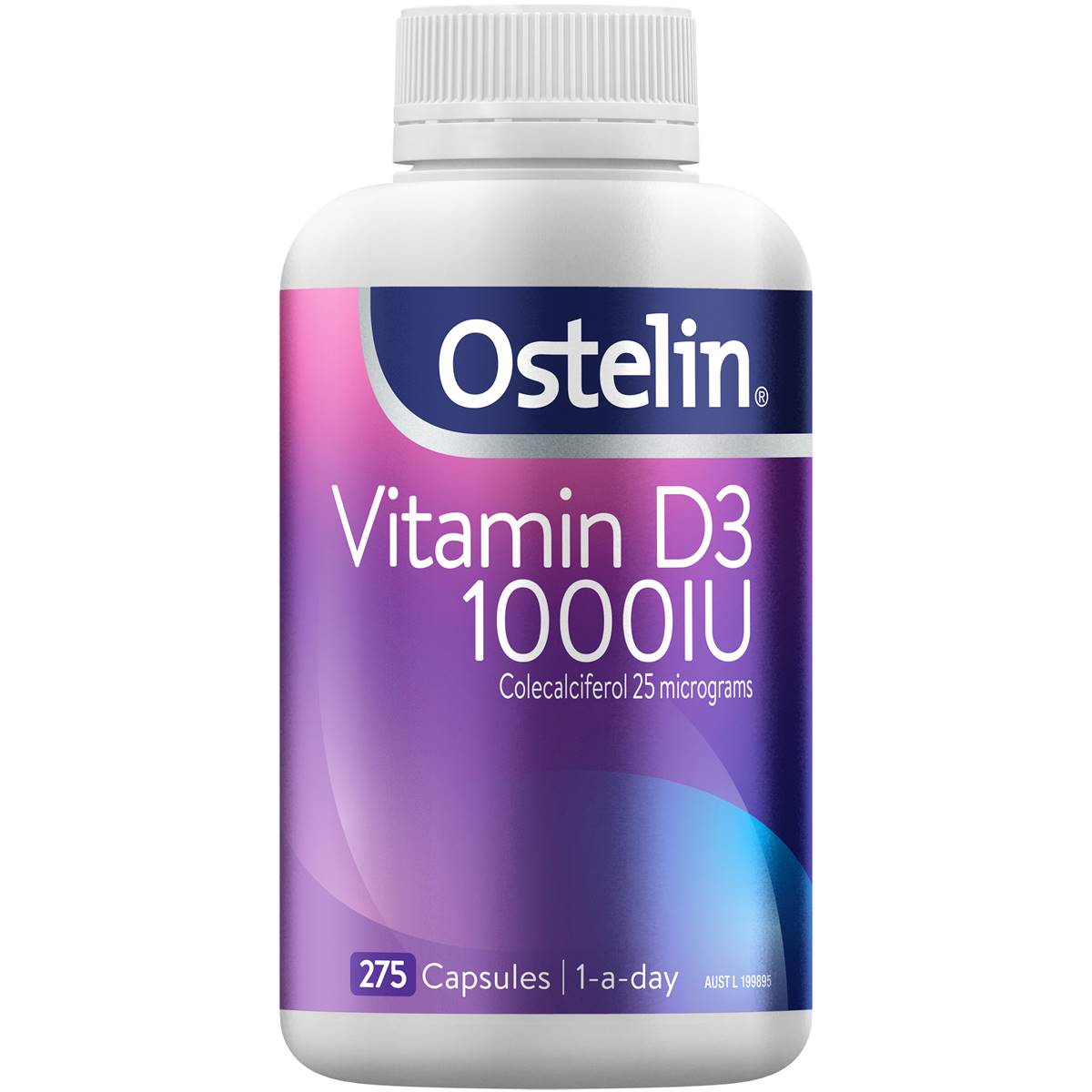 Ostelin Vitamin D 1000iu D3 Capsules For Bone Health + Immunity 275 ...