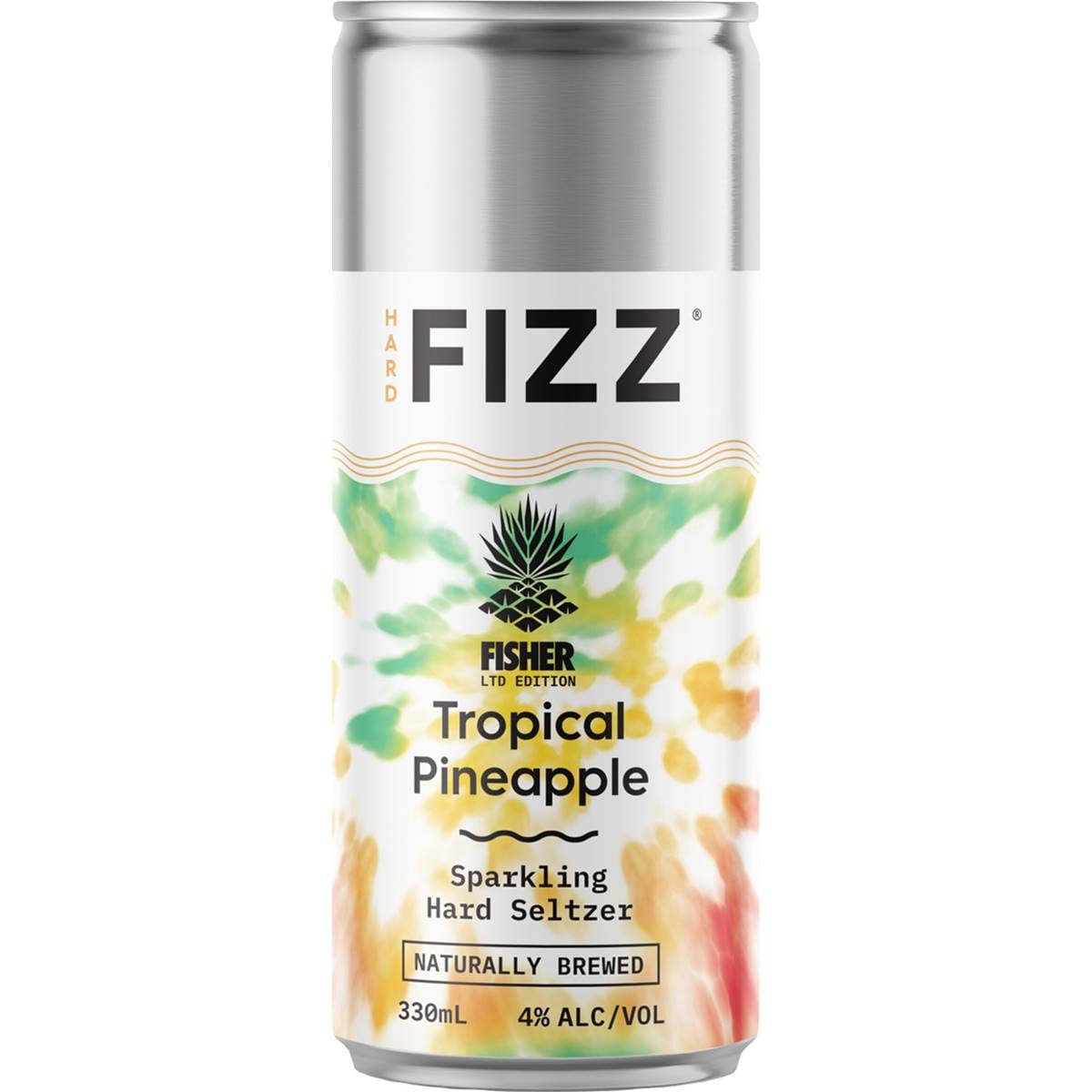 Hard Fizz Tropical Pineapple Sparkling Hard Seltzer Can 330ml | Woolworths