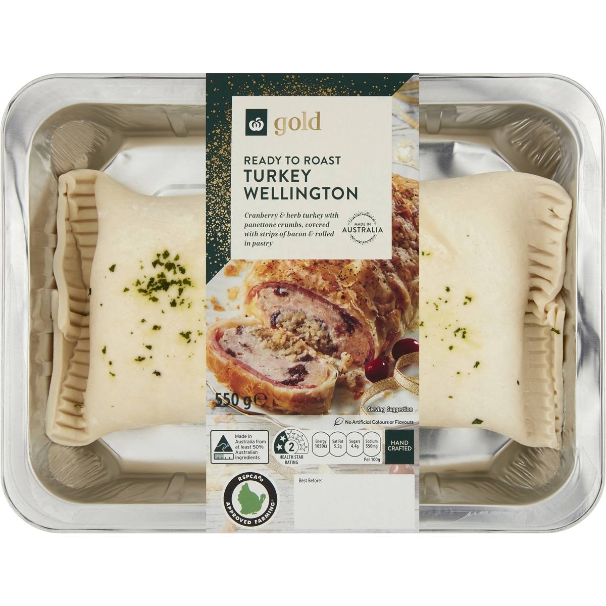 Woolworths Gold Woolworths Gold Ready To Roast Turkey Wellington 550g ...