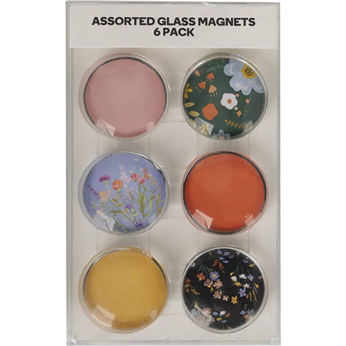 Woolworths Glass Magnets Assorted 6 Pack | Woolworths