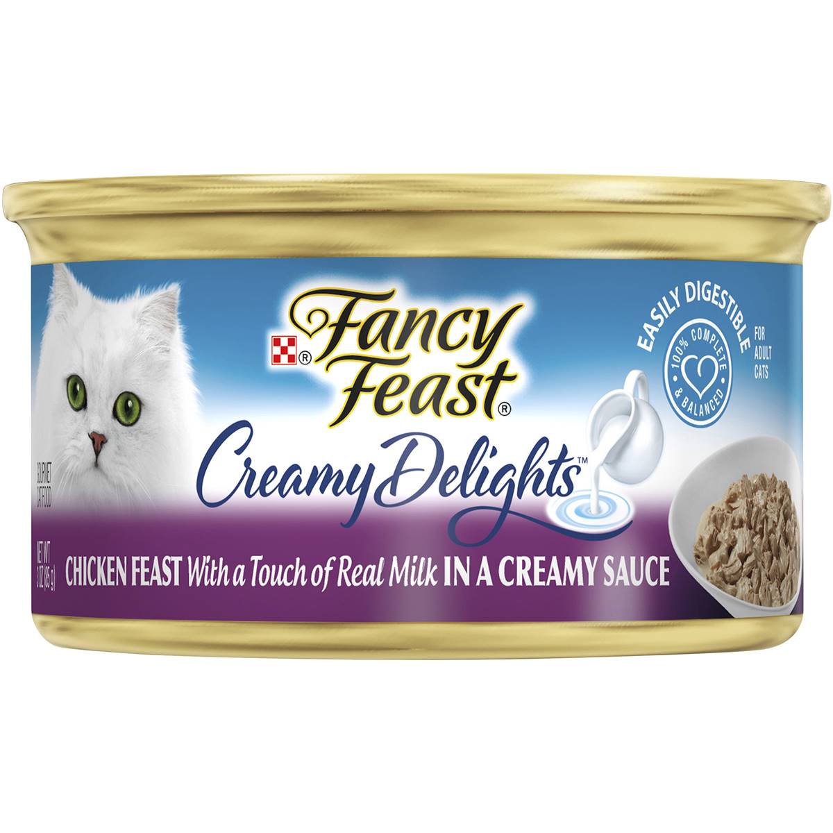 Fancy Feast Creamy Delights Chicken Grilled With A Touch Of Milk 85g ...