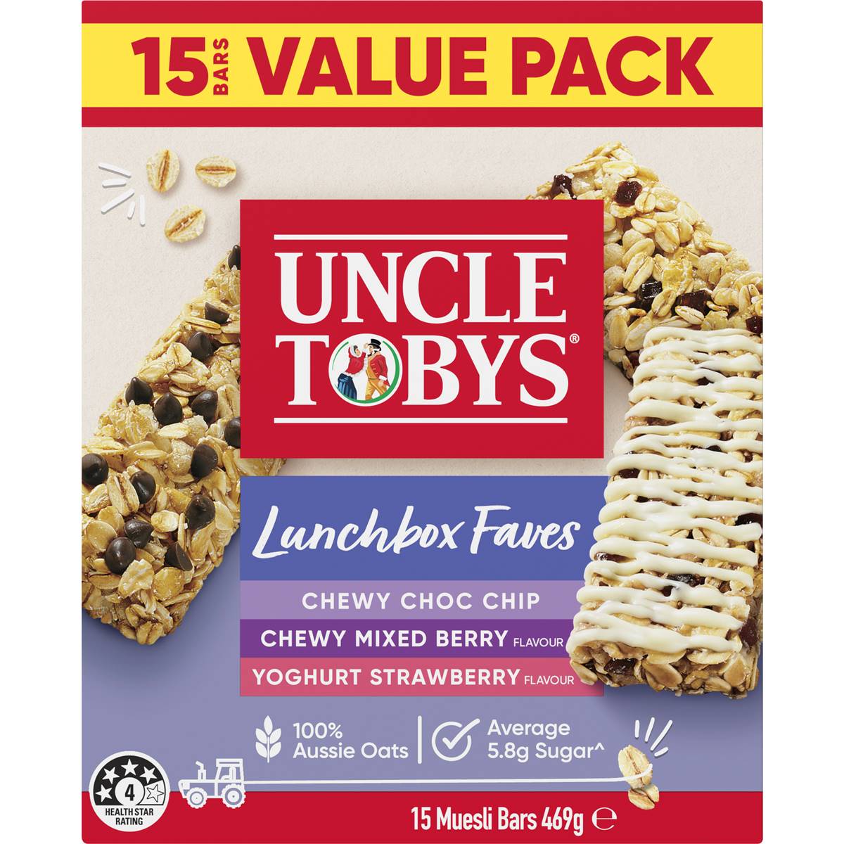 Uncle Tobys Lunchbox Faves Muesli Bars 15 Pack | Woolworths