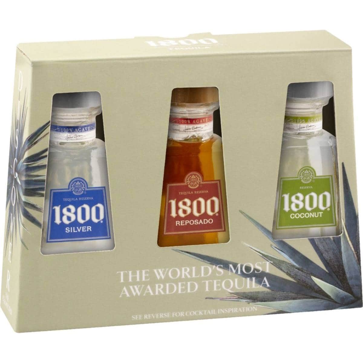 1800 Tequila Triple Gift Pack 200ml X 3 Pack | Woolworths
