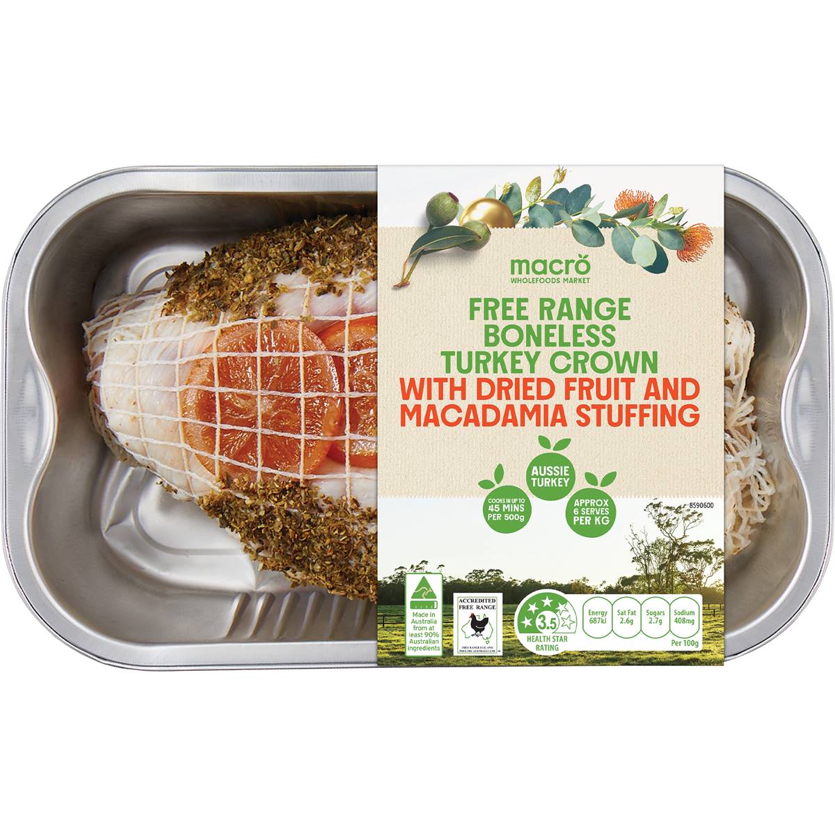Macro Wholefoods Market Free Range Australian Boneless Turkey Crown ...