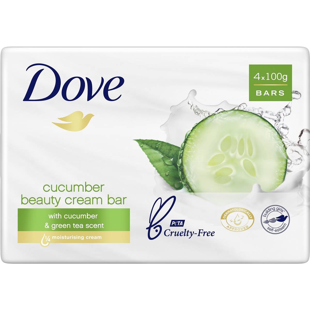 Dove Beauty Soap Bar Fresh Touch 4x100g | Woolworths