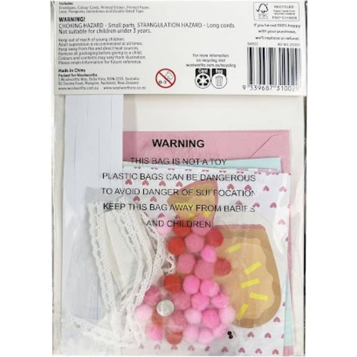 Valentine's Day Diy Card Making Kit Each | Woolworths