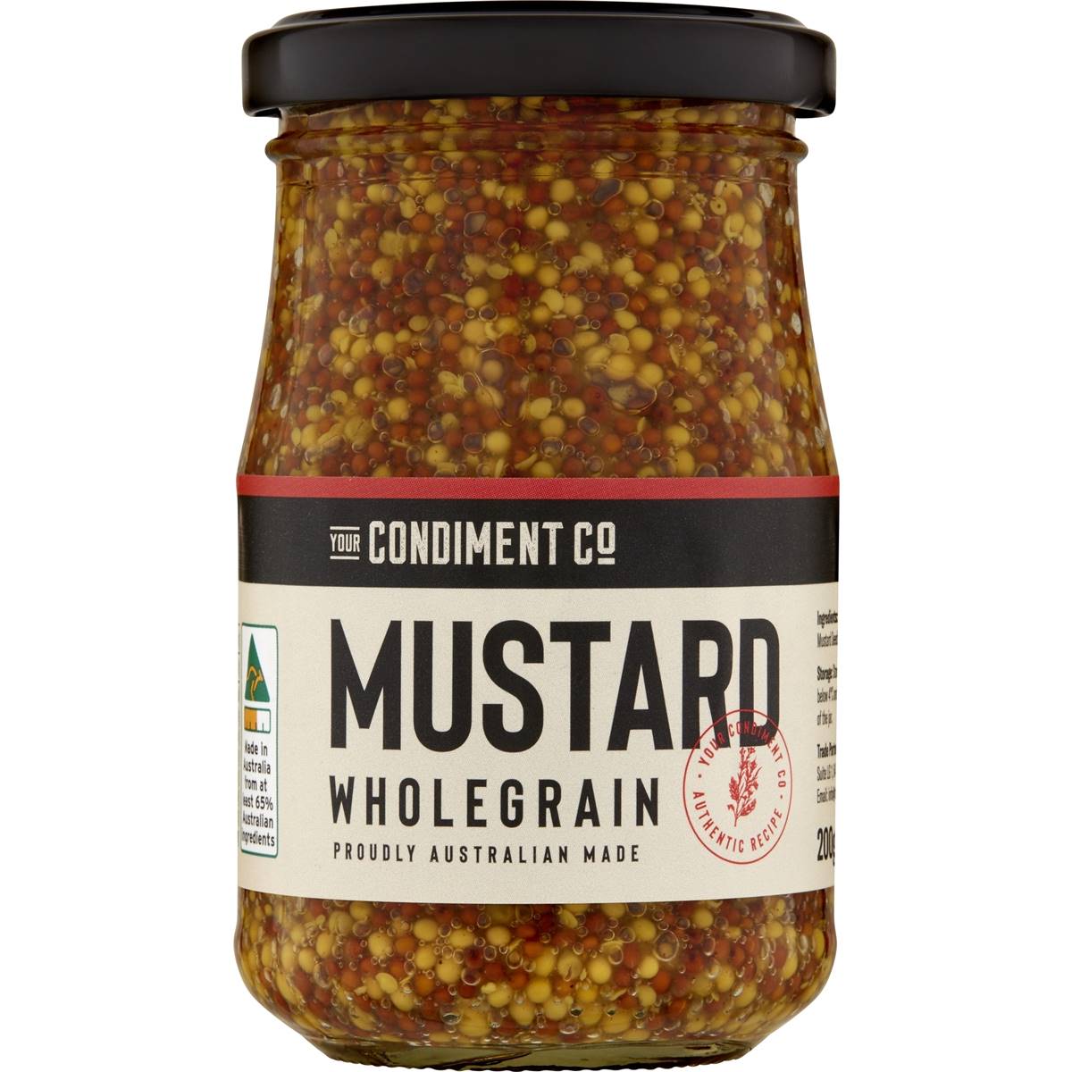 Your Condiment Co Wholegrain Mustard 200g | Woolworths